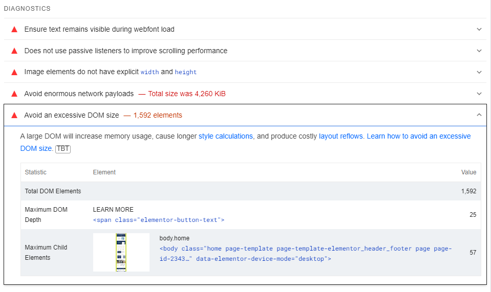 How to Avoid an Excessive DOM Size? - 5 Easy Ways to Fix it for WordPress. - RabbitLoader