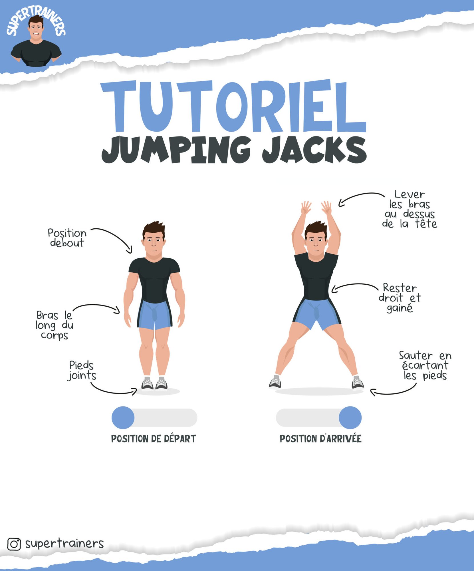 Jumping jacks : un exercice cardio sans matériel
