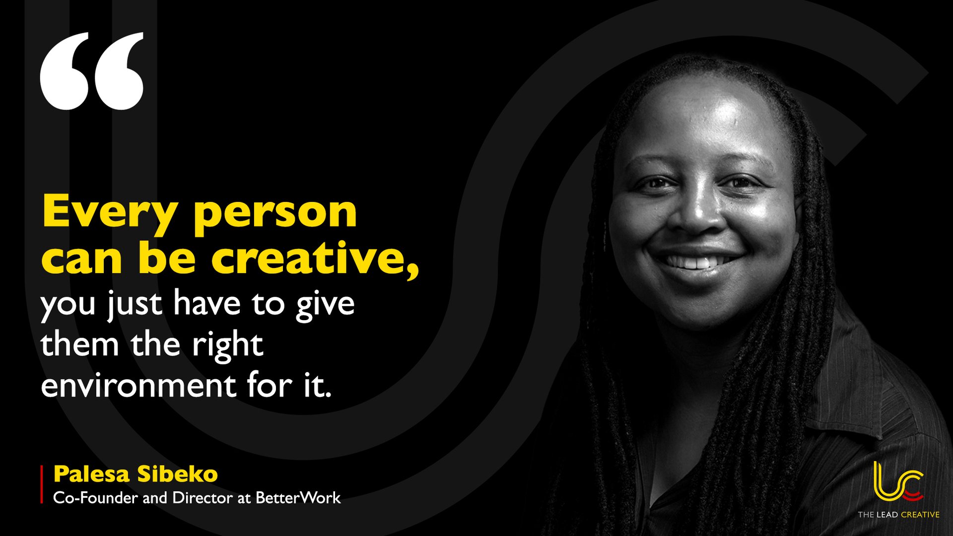 Palesa Sibeko – The Lead Creative