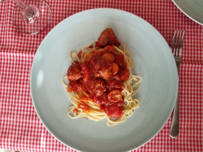 Disney Movie Food: Lady and The Tramp Spaghetti and Meatballs!