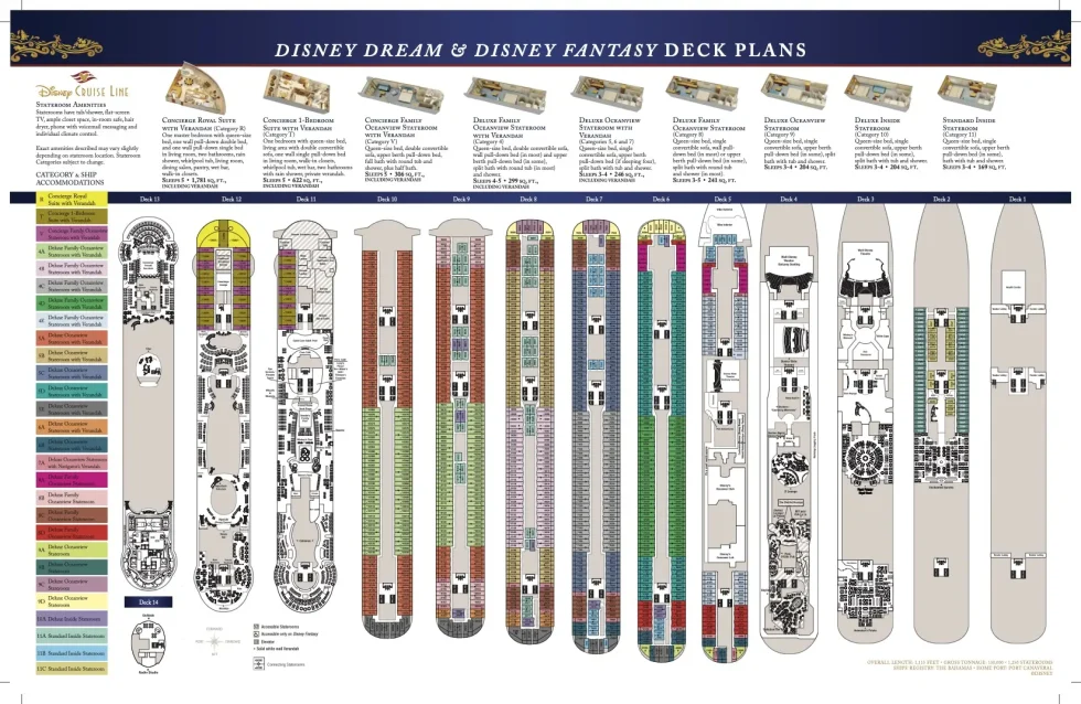 Disney Dream: Full Deck Plans - WDW Magazine