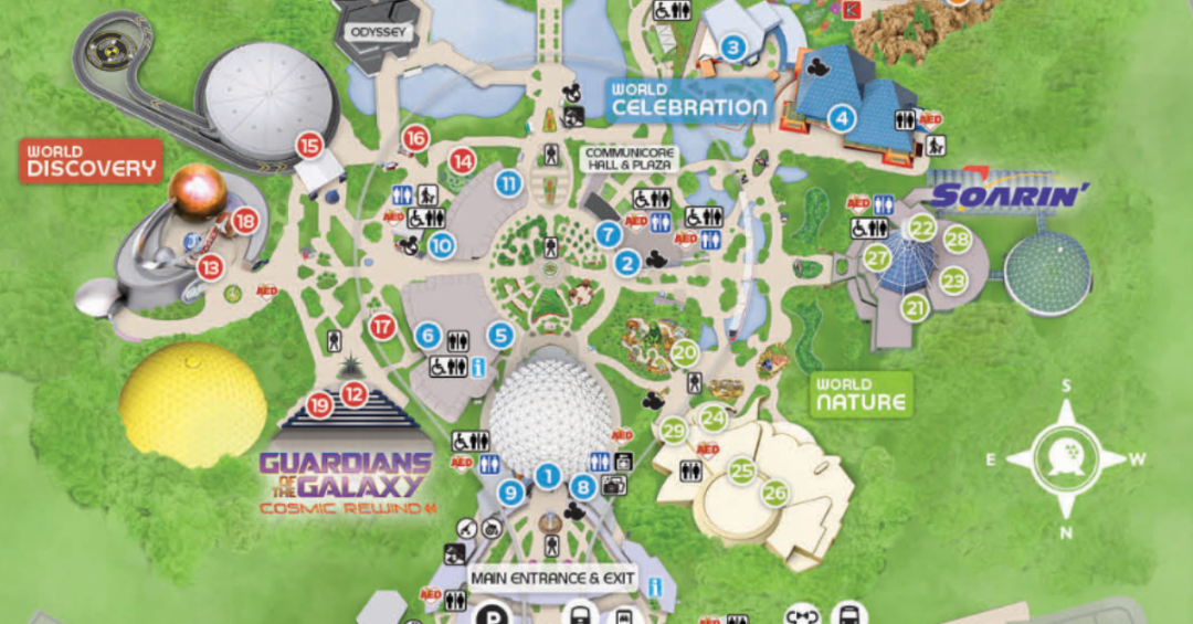 2025 EPCOT Map – Walt Disney World - WDW Magazine