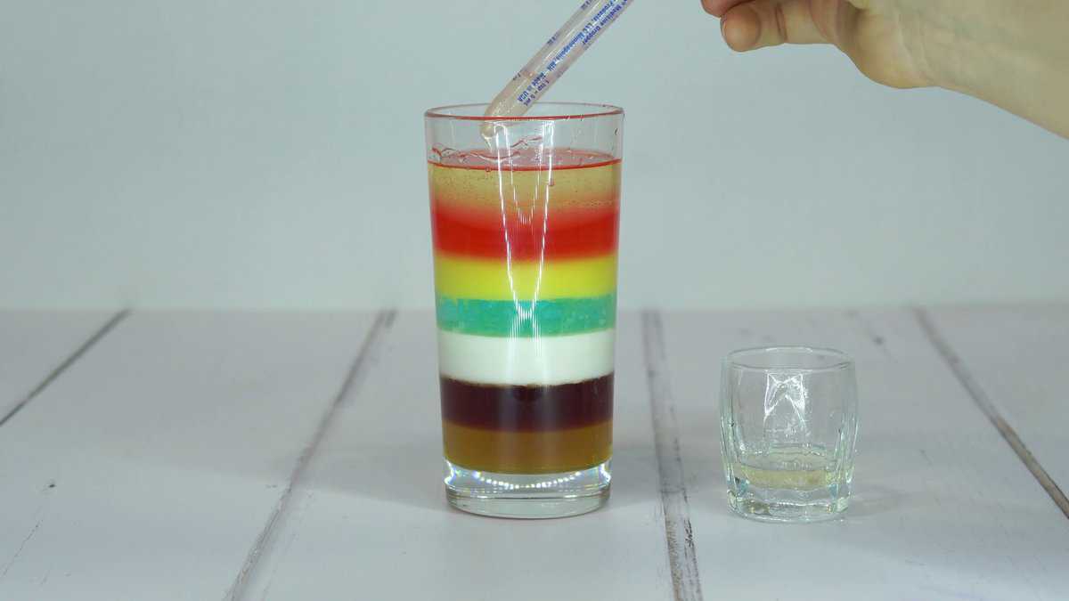 8 Layer Density Column Science Experiment